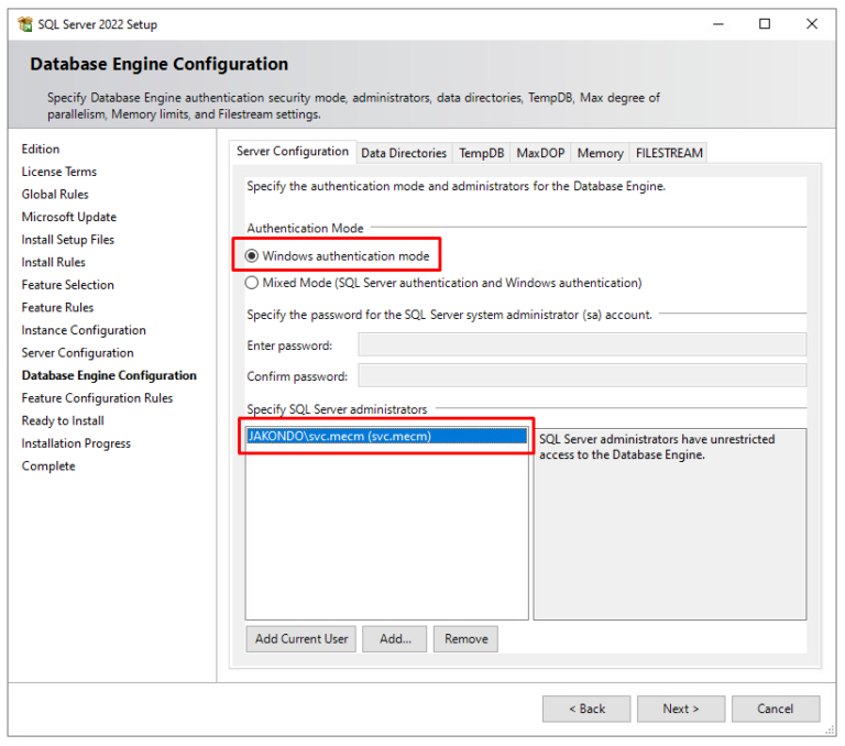 Установка Microsoft Endpoint Configuration Manager Mcm Mecm Sccm